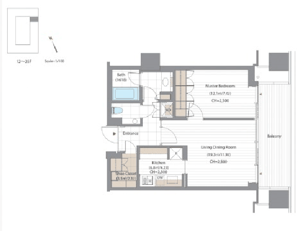 Arkios - High-rise Apt. - Atago , Minato-ku, Tokyo #97029